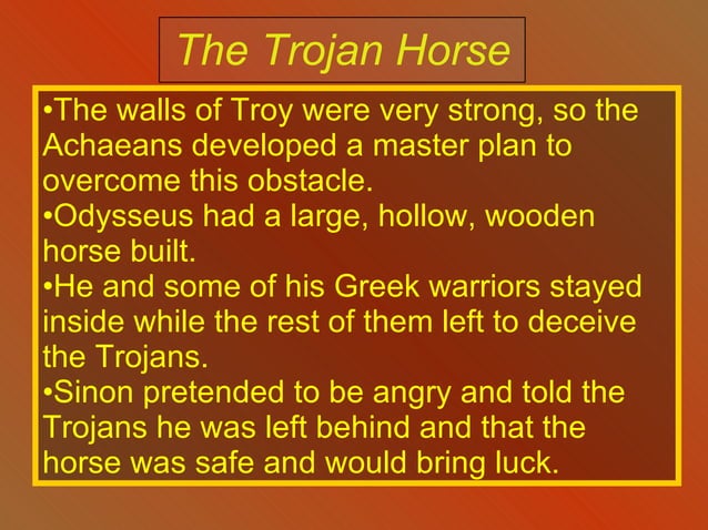 The Trojan War | PPT | Death, Injury, or Military Conflict | Sensitive ...