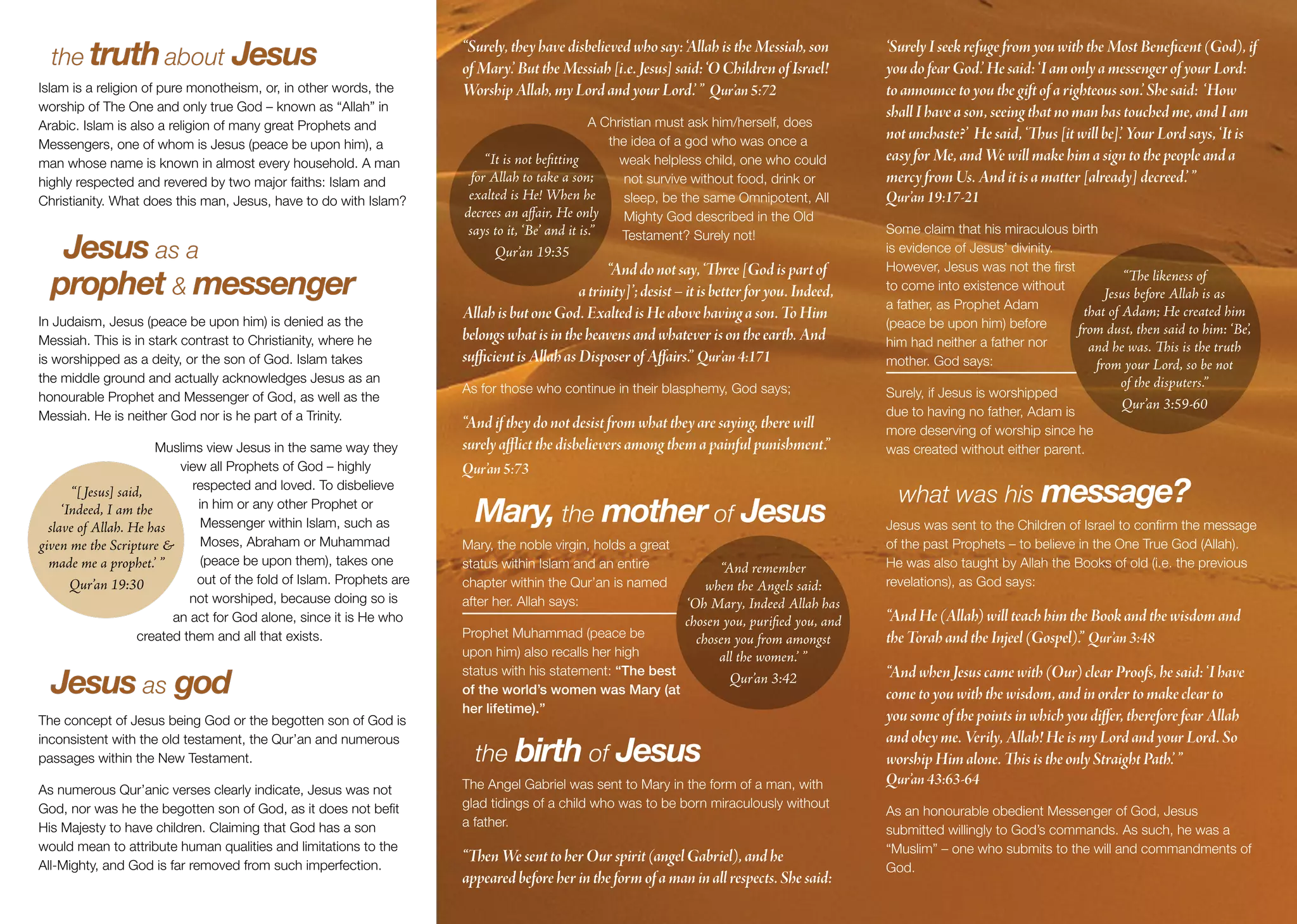 The truth about Jesus ( pamphlet ) | PDF
