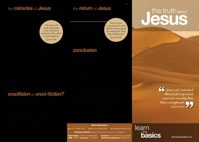 The truth about Jesus ( pamphlet ) | PDF