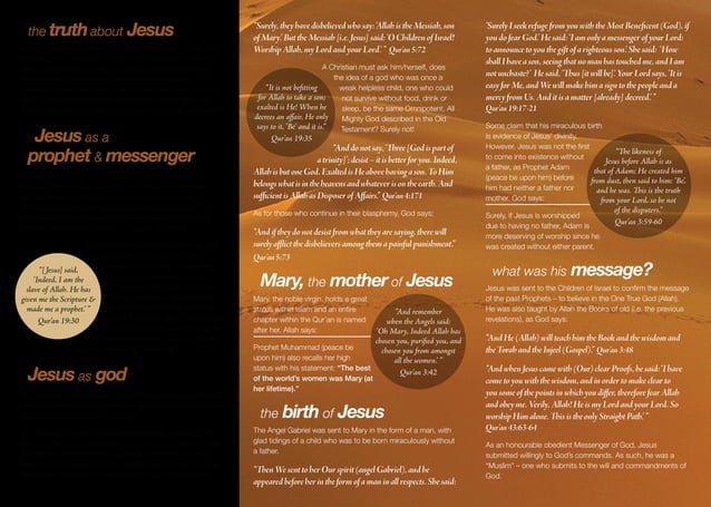 The truth about Jesus ( pamphlet ) | PDF