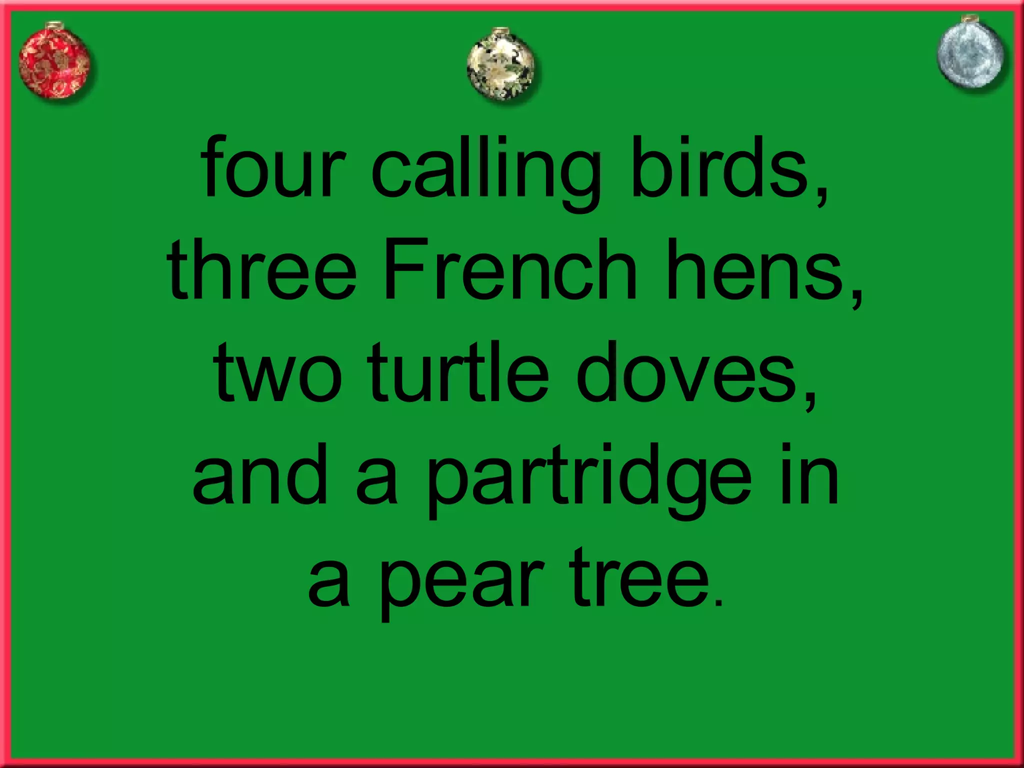 The Twelve Days Of Christmas | PPT