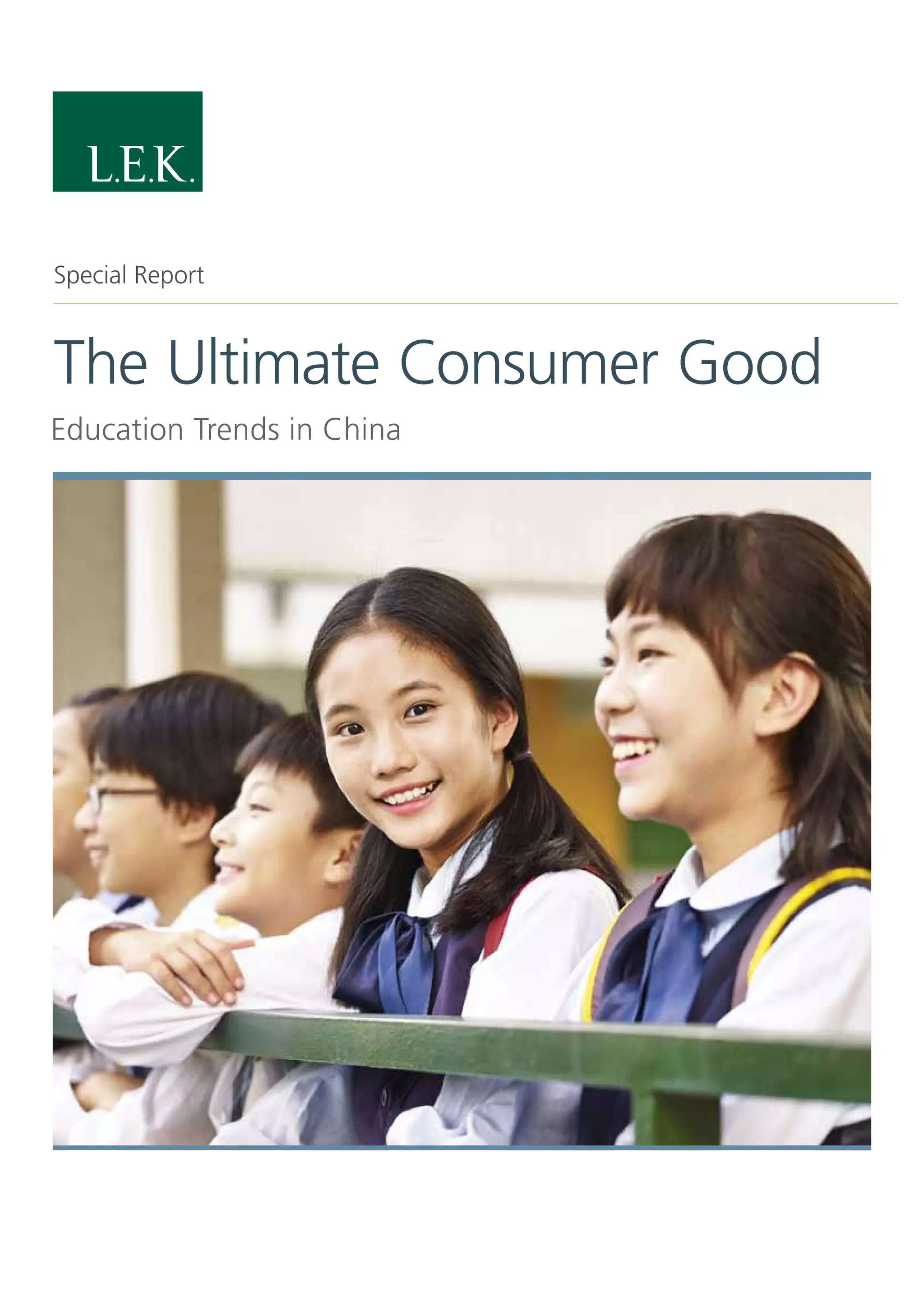 The ultimate-consumer-good-education-trend-le kreport | PDF