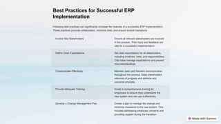 ERP Implementation Ultimate Guide: Best Practices and Pitfalls | PPTX