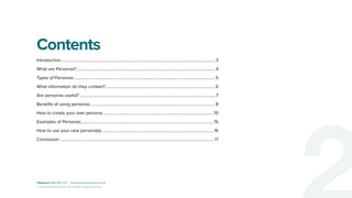 Persona's - What are they and why you should use them! | PDF