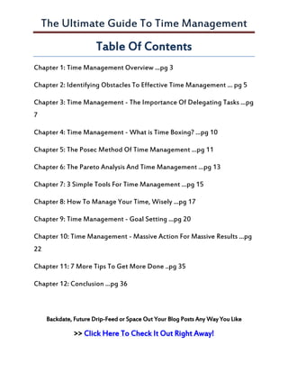 The ultimate guide to time management | PDF