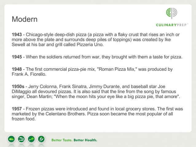 The Unconfirmed History of Pizza | PPT