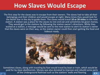 The Under Ground Railroad | PPT