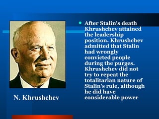 The Union Of The Soviet Socialist Republics | PPT