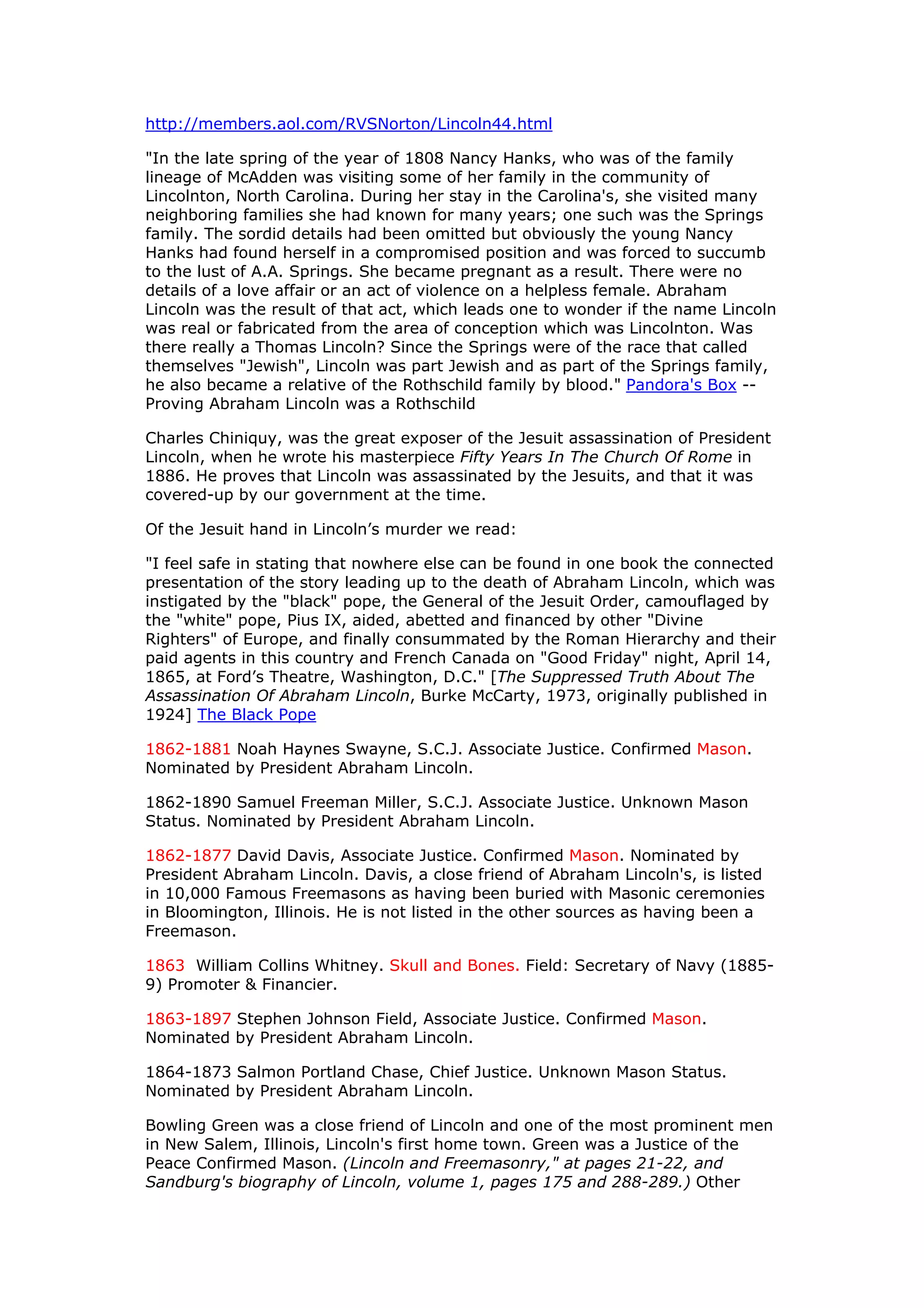 The United States Presidents and The Illuminati / The Masonic Power ...
