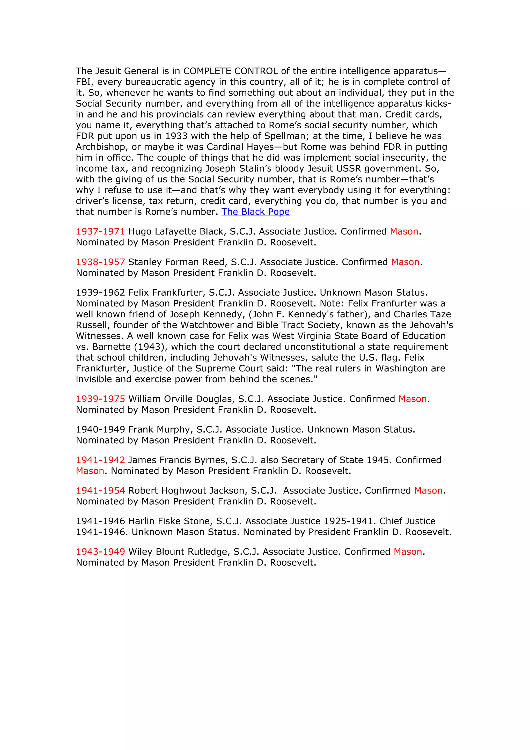 The United States Presidents and The Illuminati / The Masonic Power ...