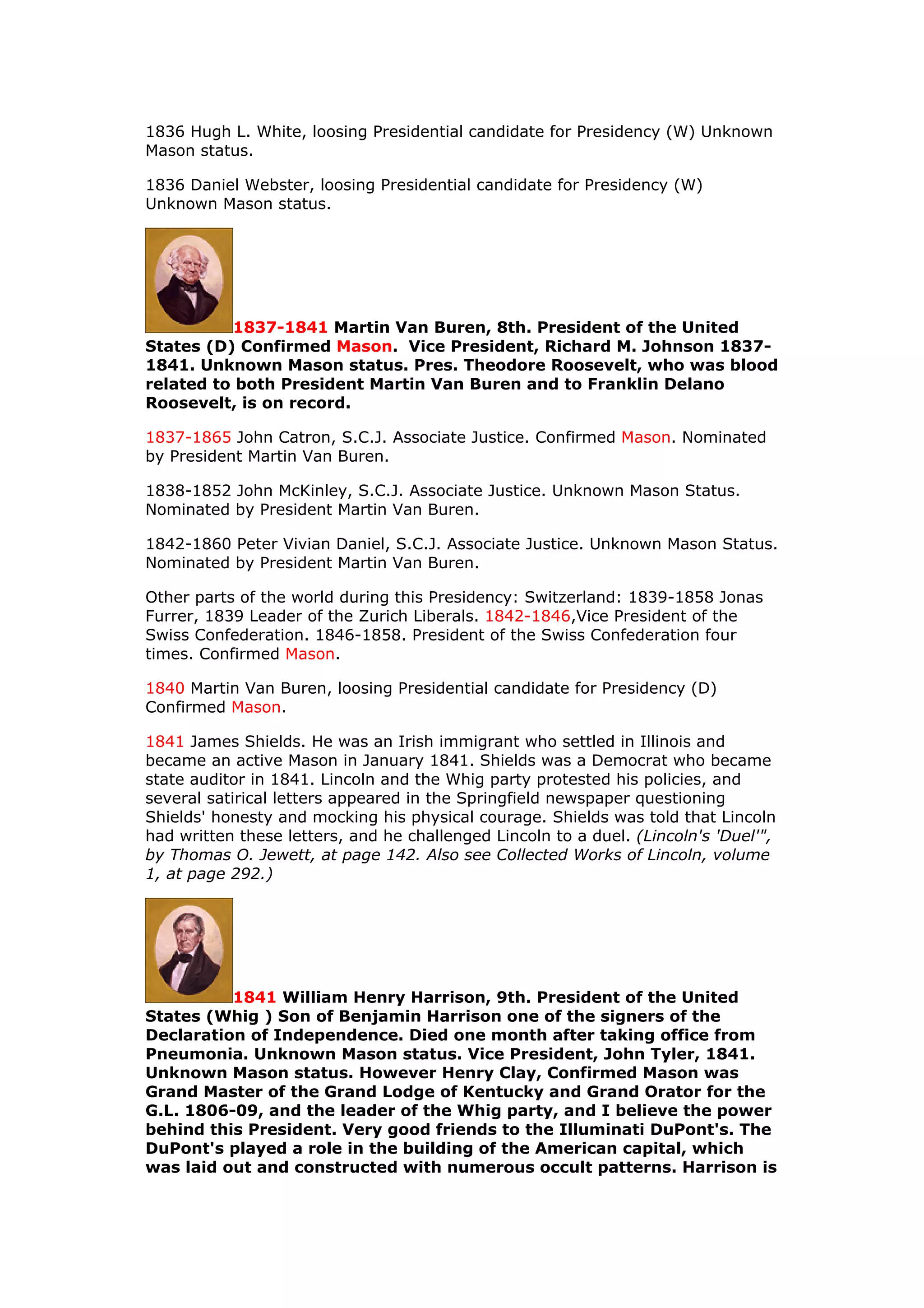 The United States Presidents and The Illuminati / The Masonic Power ...