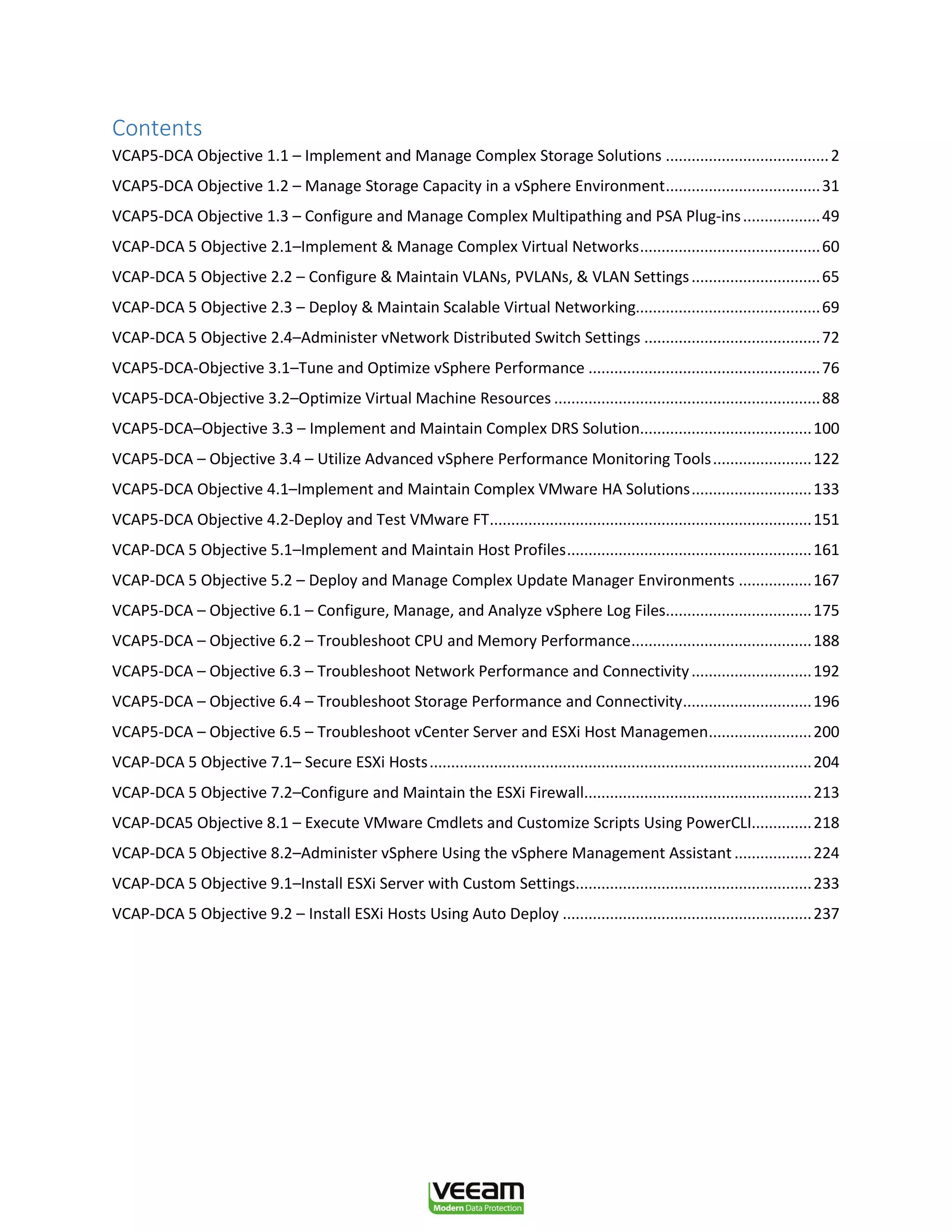 The Unofficial VCAP / VCP VMware Study Guide | PDF