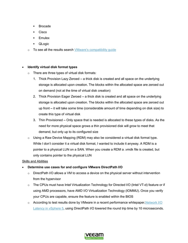 The Unofficial VCAP / VCP VMware Study Guide | PDF
