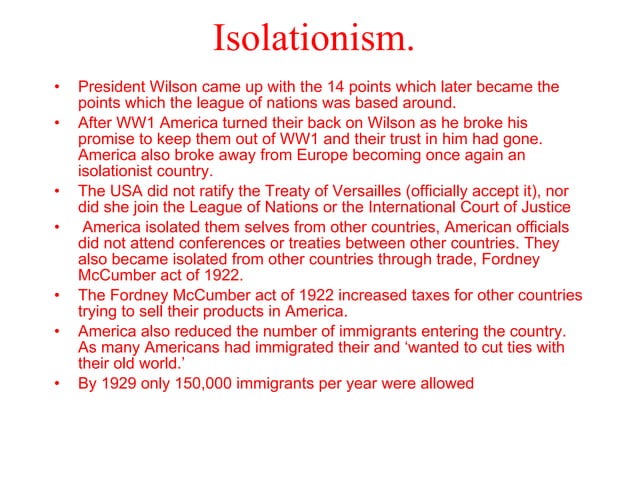 The Usa After Ww1 | PPT | Political Issues & policy | Politics