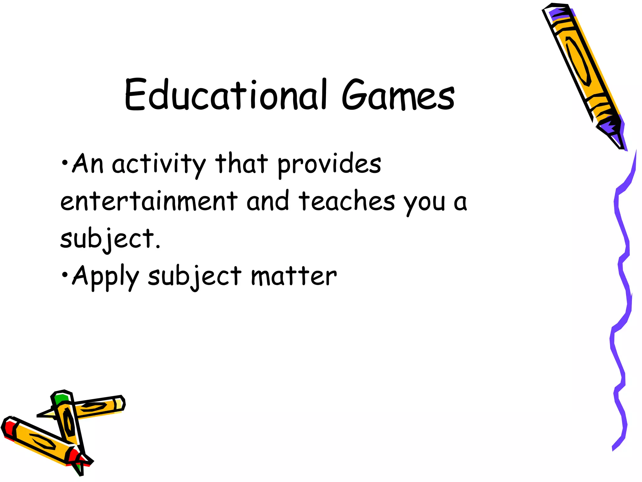 The Use Of Computer Simulation And Gaming To Ppt