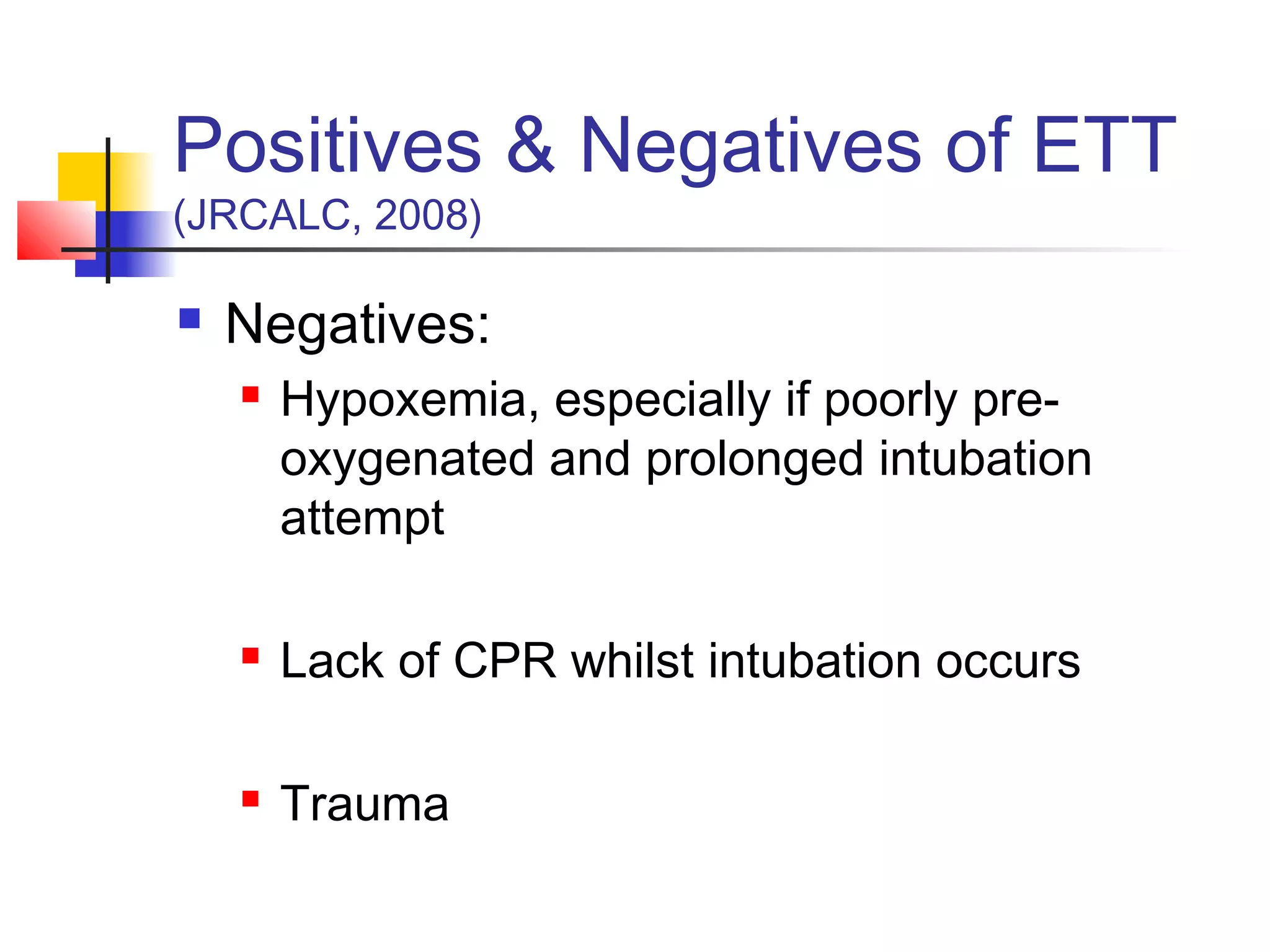 The Use of Endotracheal Tubes in Prehospital Care | PPT | First Aid ...