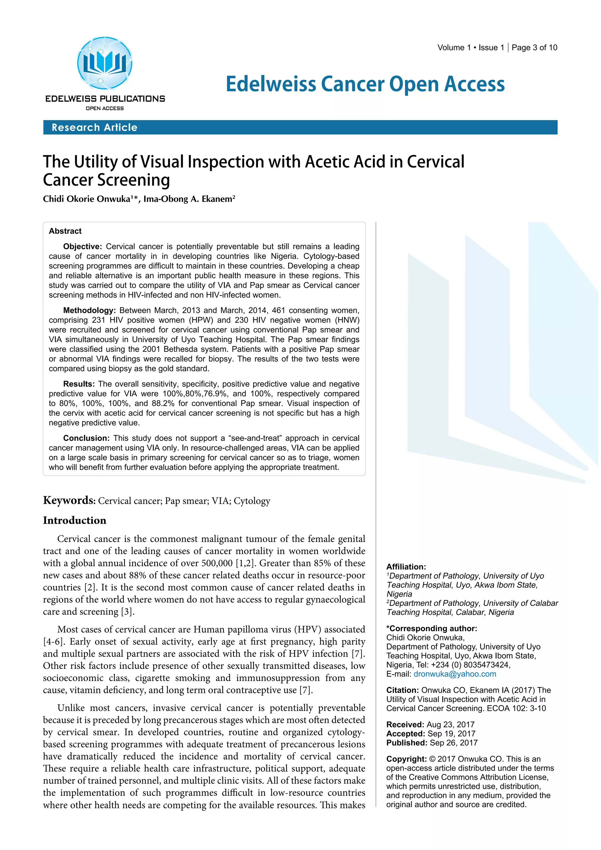 The utility-visual-inspection-with-acetic-acid-cervical-cancer ...