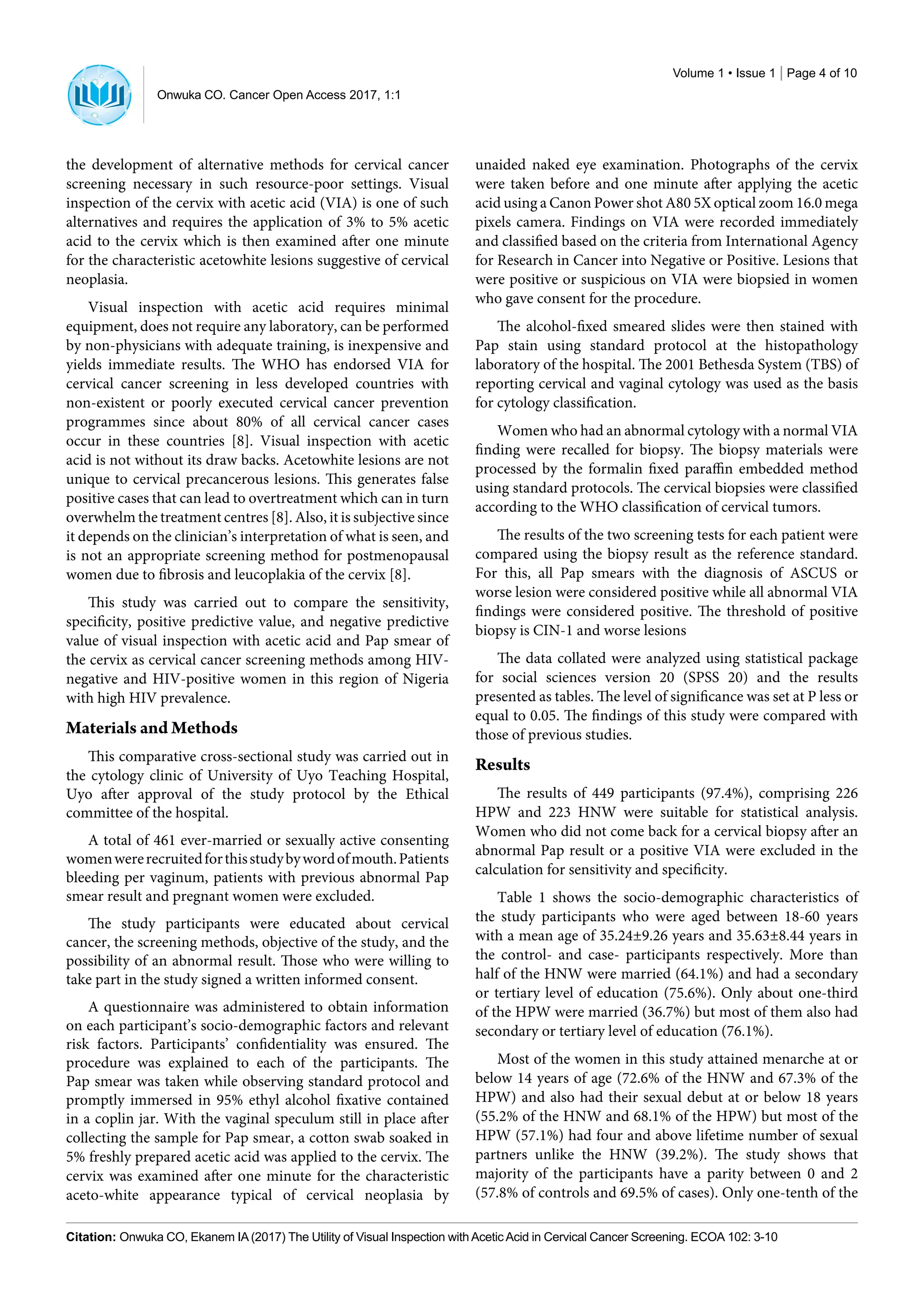 The utility-visual-inspection-with-acetic-acid-cervical-cancer ...