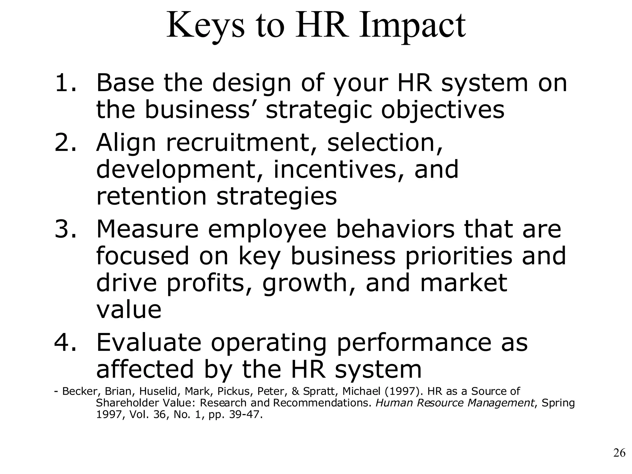 The Value Of HR | PPT
