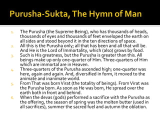The Vedas - Brahmas and the Self | PPTX