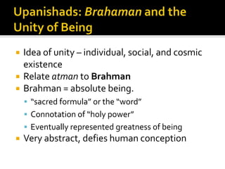 The Vedas - Brahmas and the Self | PPTX