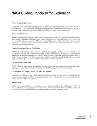 The Vision for Space Exploration | PDF