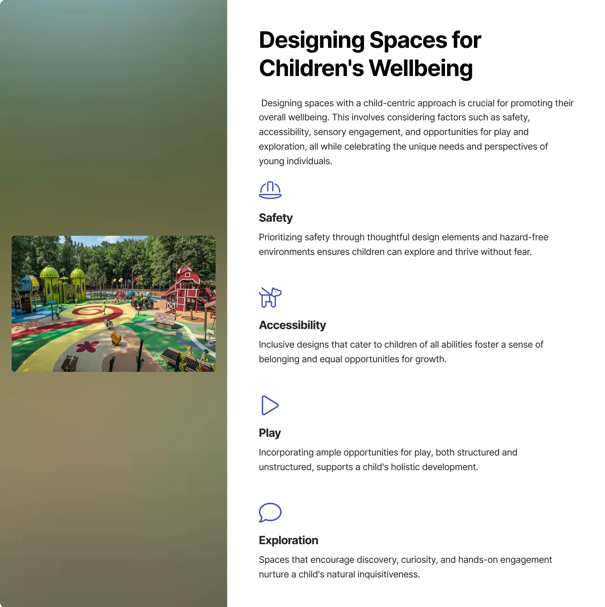 The built environment plays a crucial role in shaping a child's visual ...