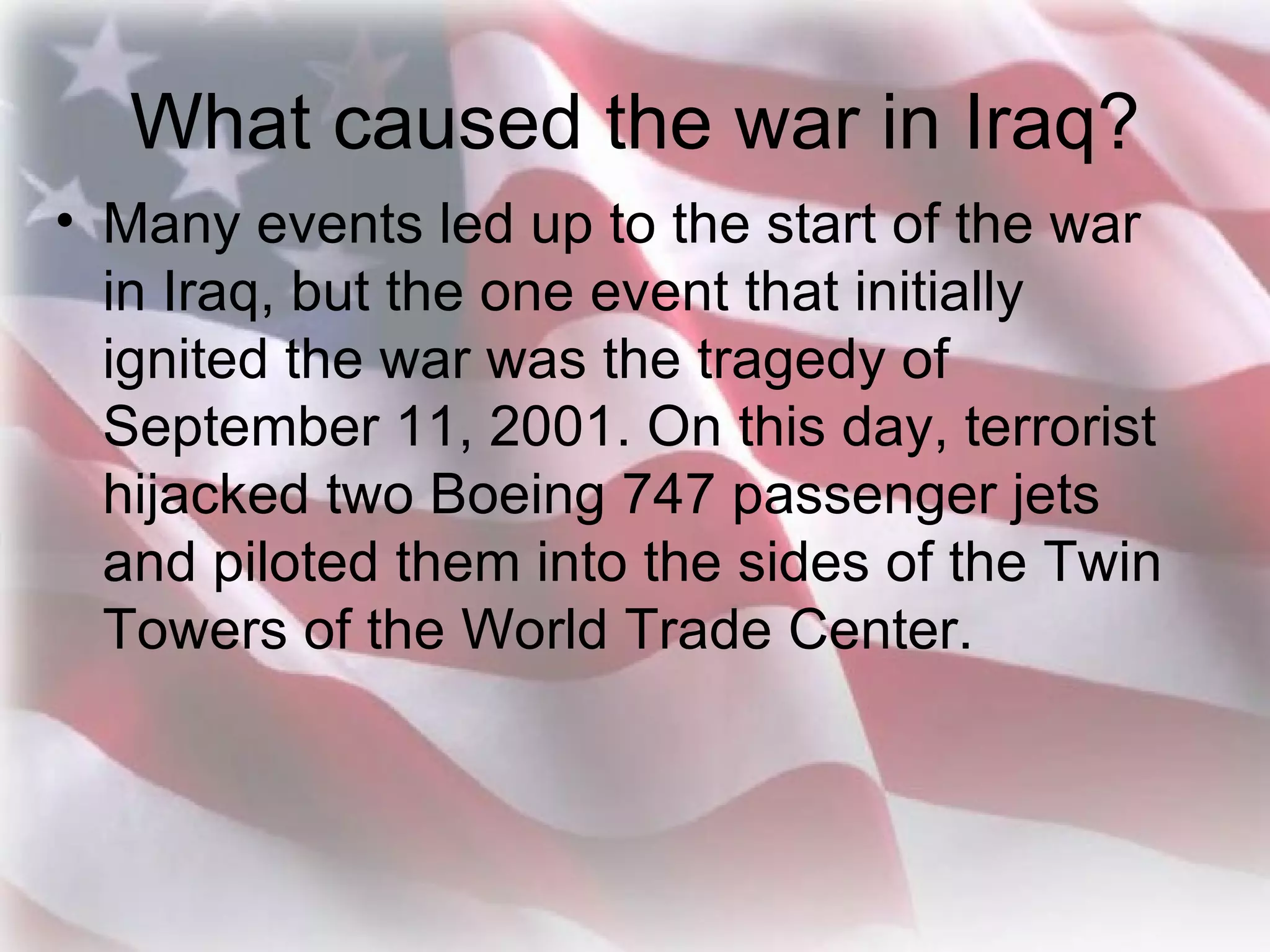 The War in Iraq | PPT