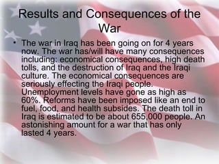 The War in Iraq | PPT