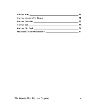 The warrior-diet-fat-loss-plan | PDF