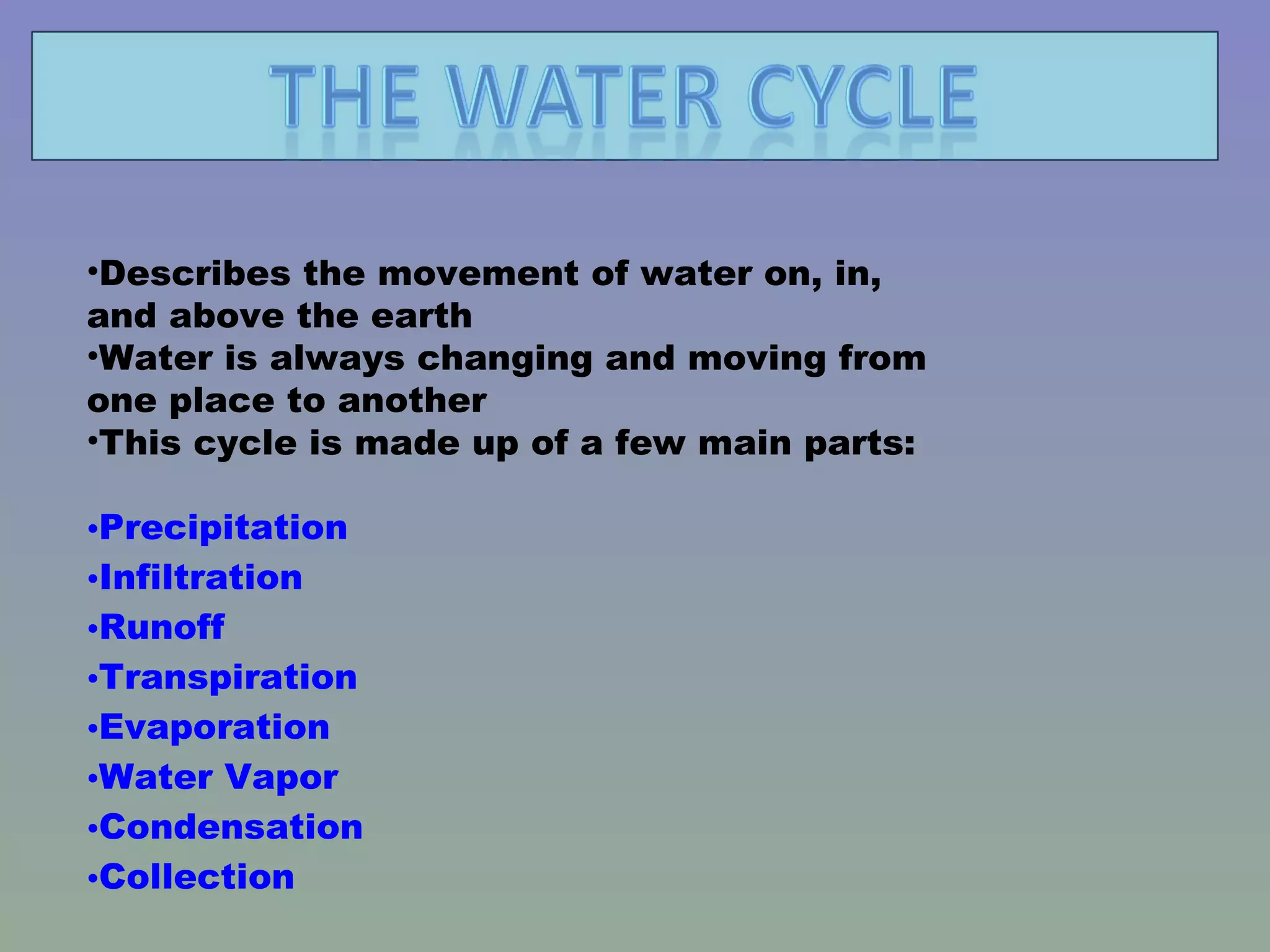 The Water Cycle | PPT