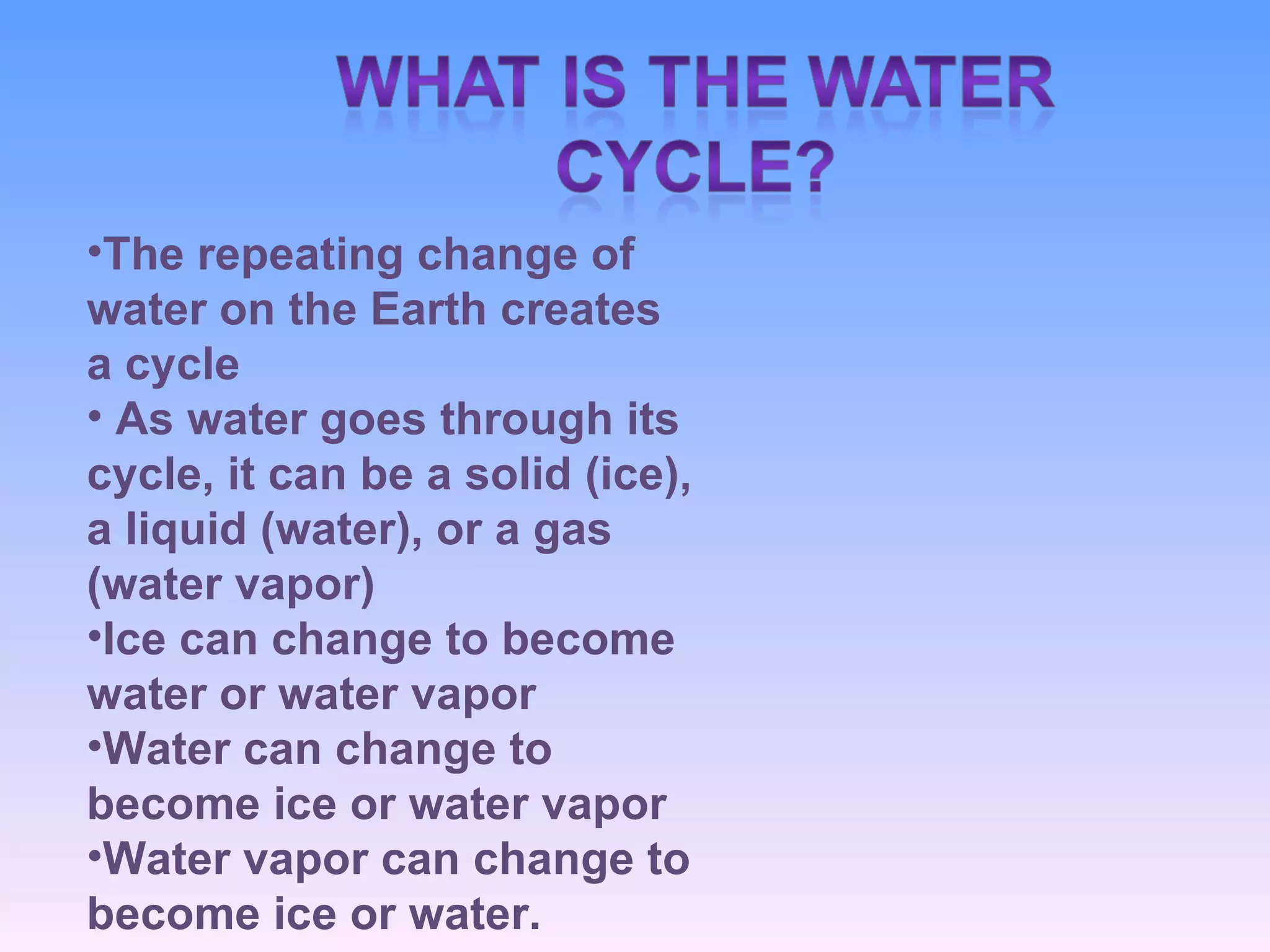 The Water Cycle | PPT