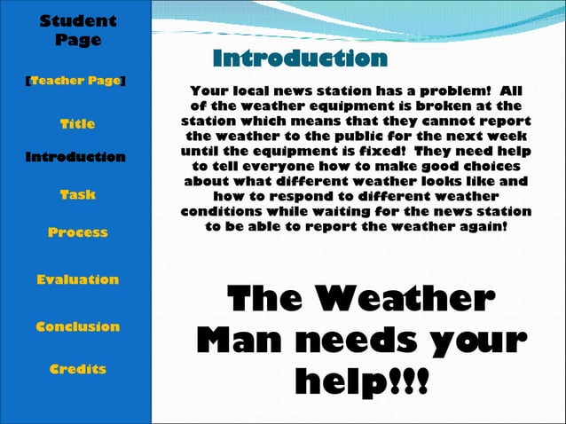 The Weather Man WebQuest | PPT