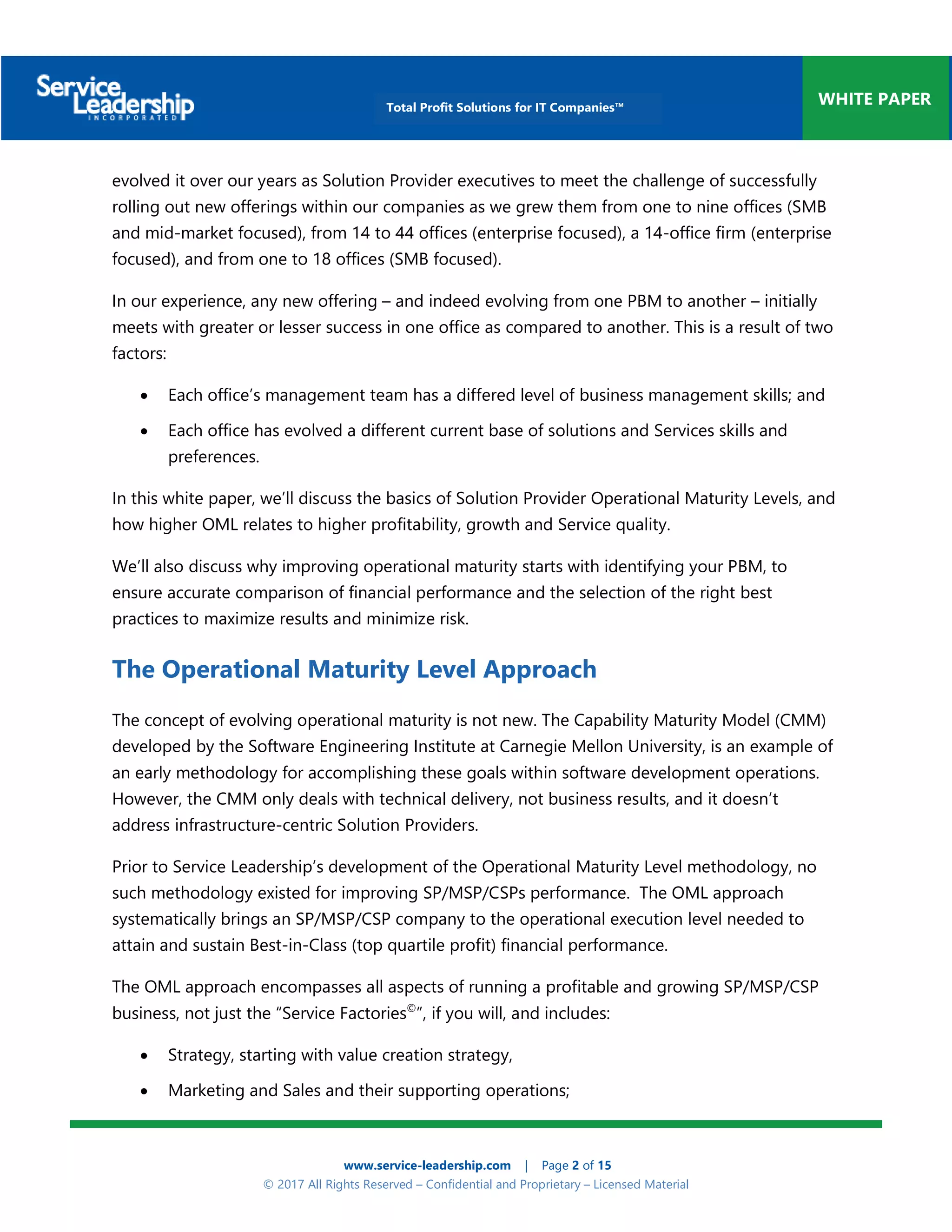 The What and Why of PBM and OML | PDF