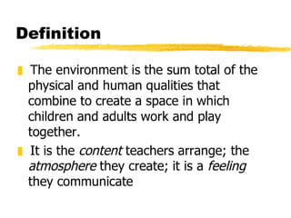 The Where Creating Environments | PPT