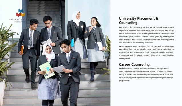 The White School International Brocure | Top IB, IGCSE, CBSE School ...