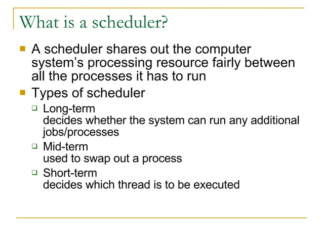 The Windows Scheduler | PPT