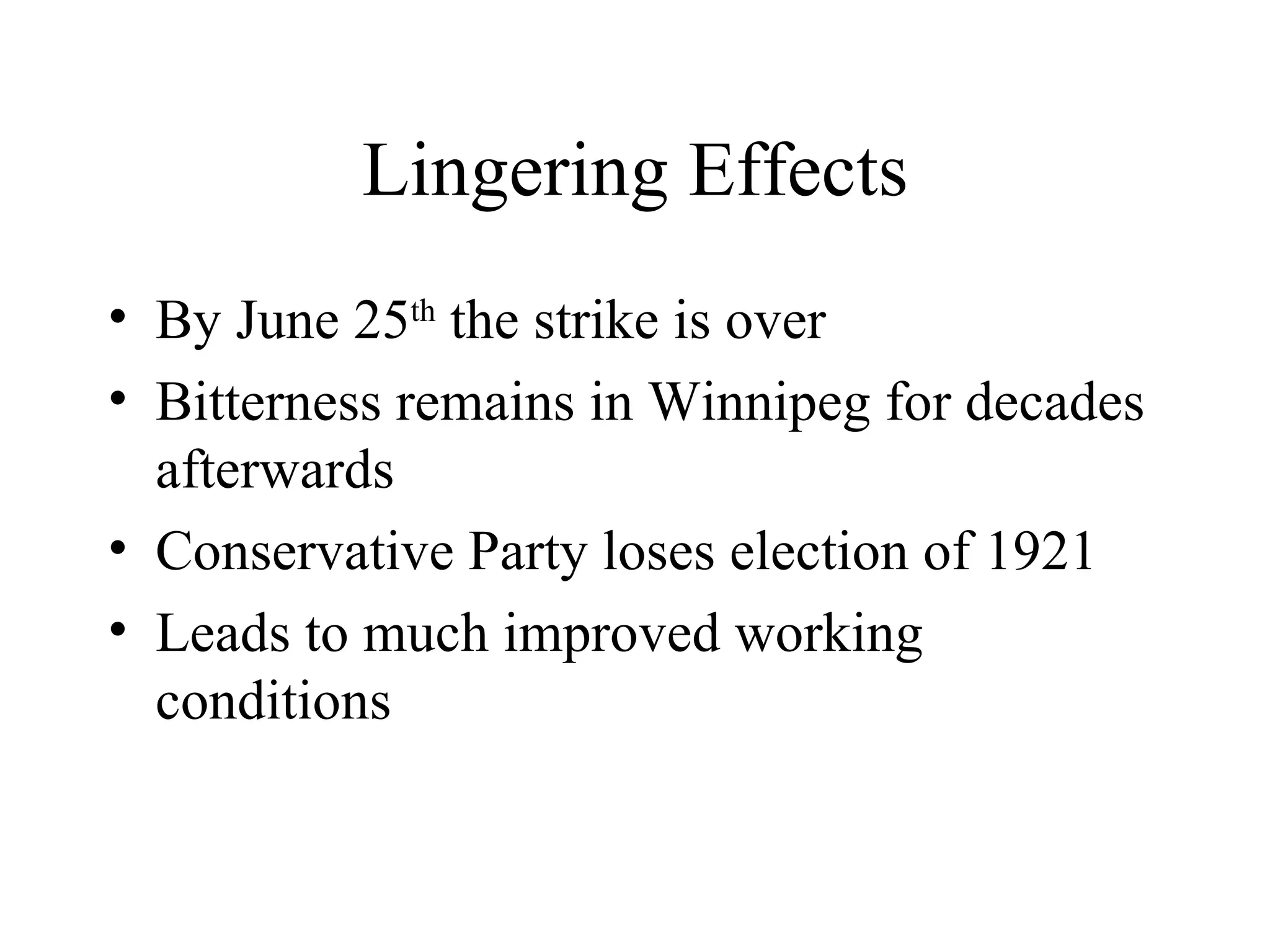 The Winnipeg General Strike | PPT