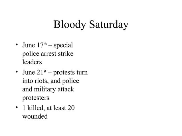 The Winnipeg General Strike | PPT