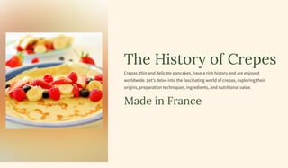 The-World-of-Crepas/el-mundo-de-las-crepas | PPT