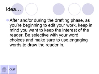 The Writing Process | PPT