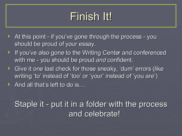 The Writing Process | PPT