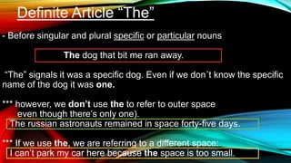 Definite Article "the" for English class | PPT