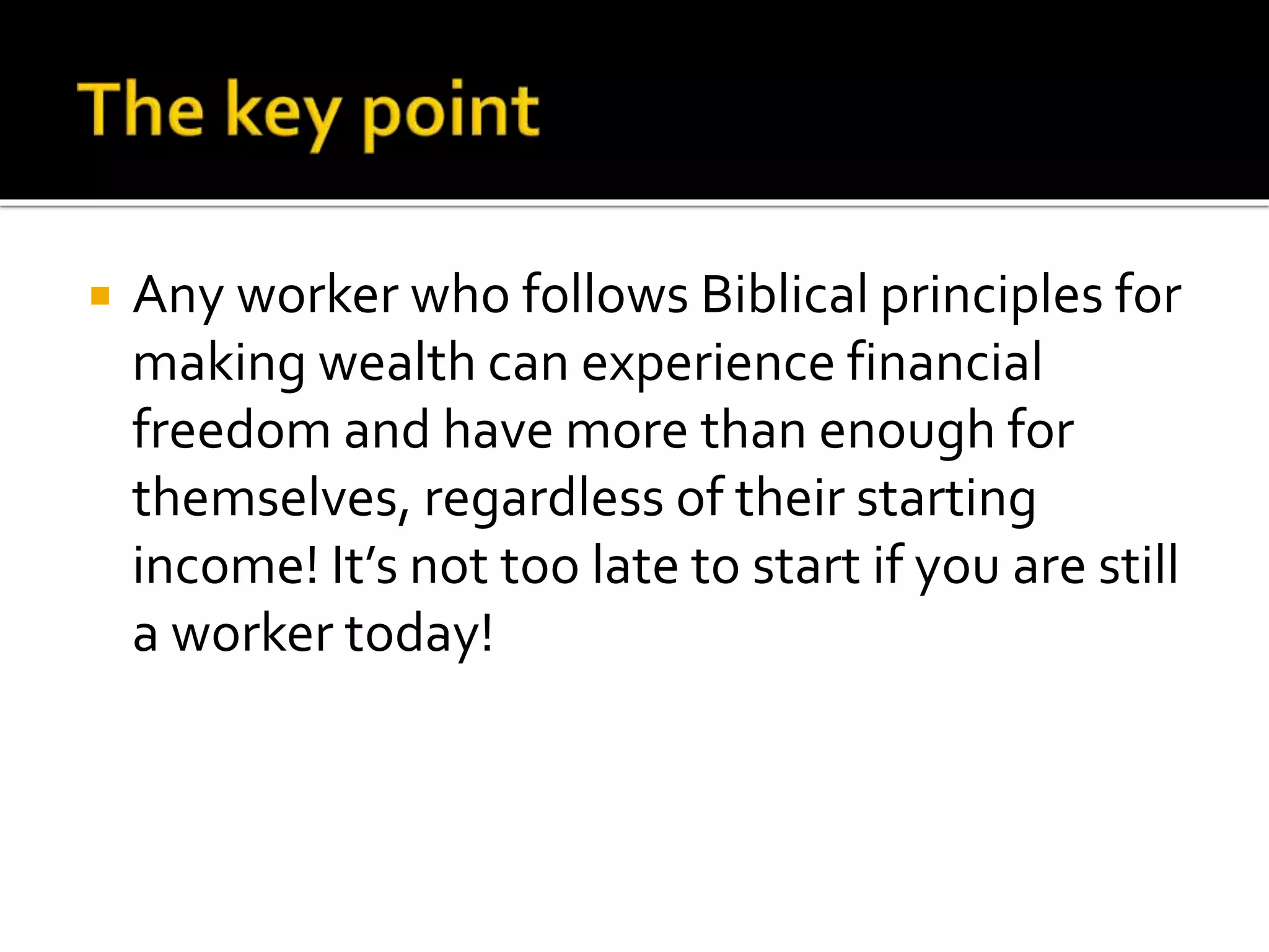 The 10 10-10-70 principle! Christian Financial Management! | PPTX