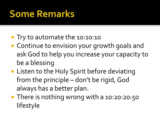 The 10 10-10-70 principle! Christian Financial Management! | PPTX ...