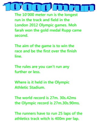 The 10'000m | PDF