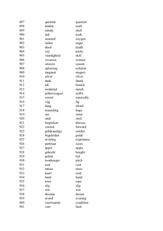 The 1000 Most Common Dutch Words the-1000-most-common-dutch-words