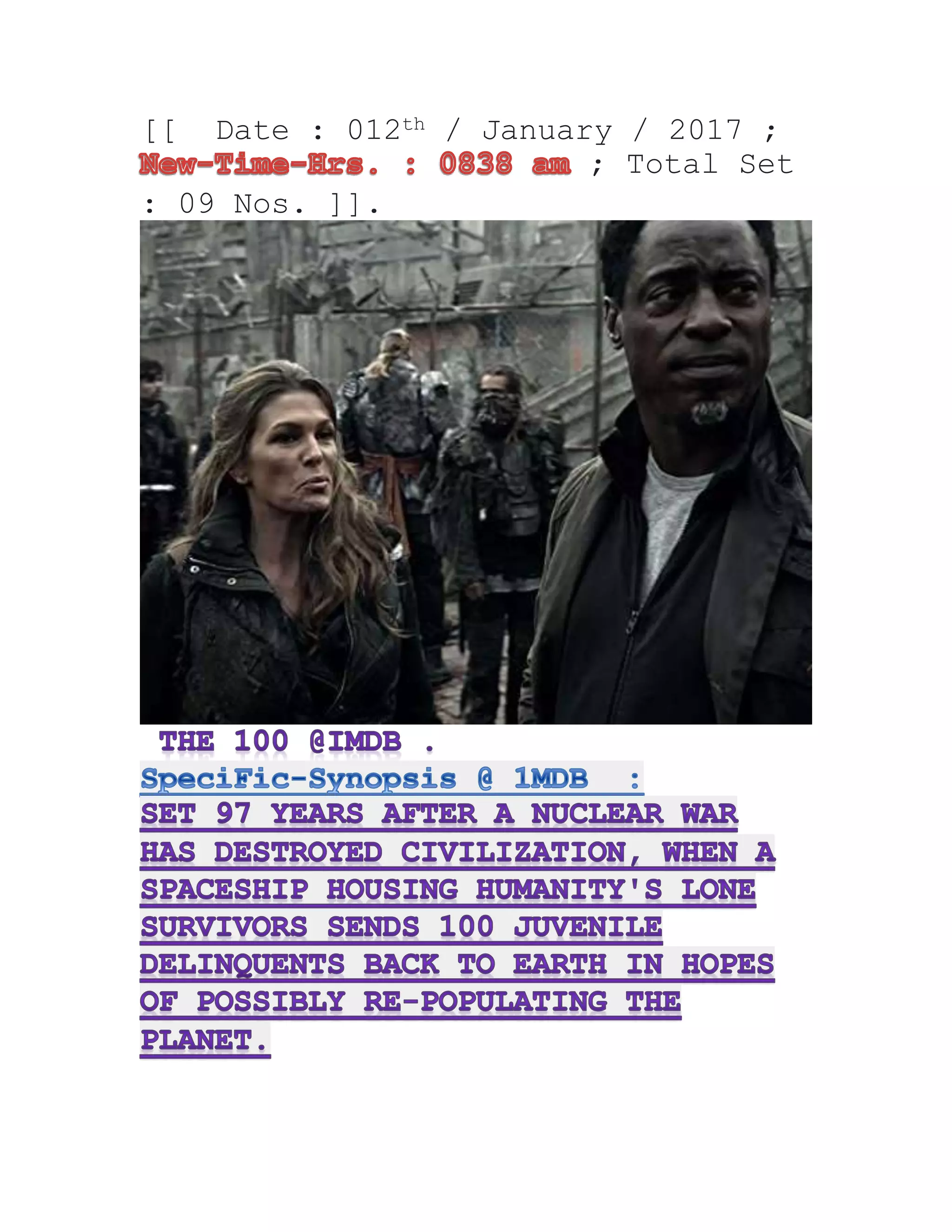 The 100 @ imdb for message and communication . | PDF