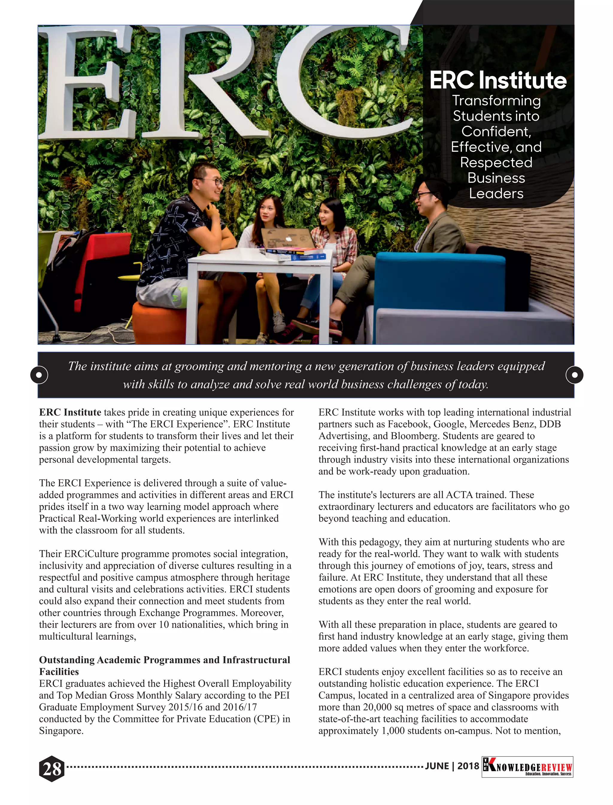 The 10 best institute for the year 2018 | PDF