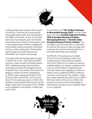 The 10 best startups in renewable energy 2021 (1) | PDF